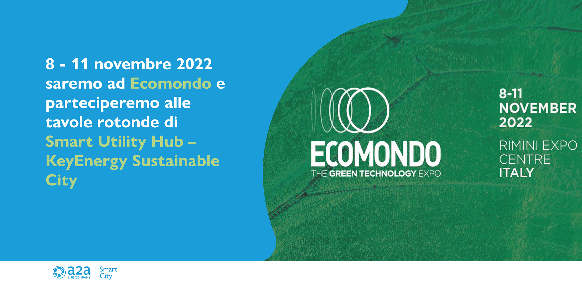 Ci vediamo ad Ecomondo e Key Energy 2022 - A2A Smart City